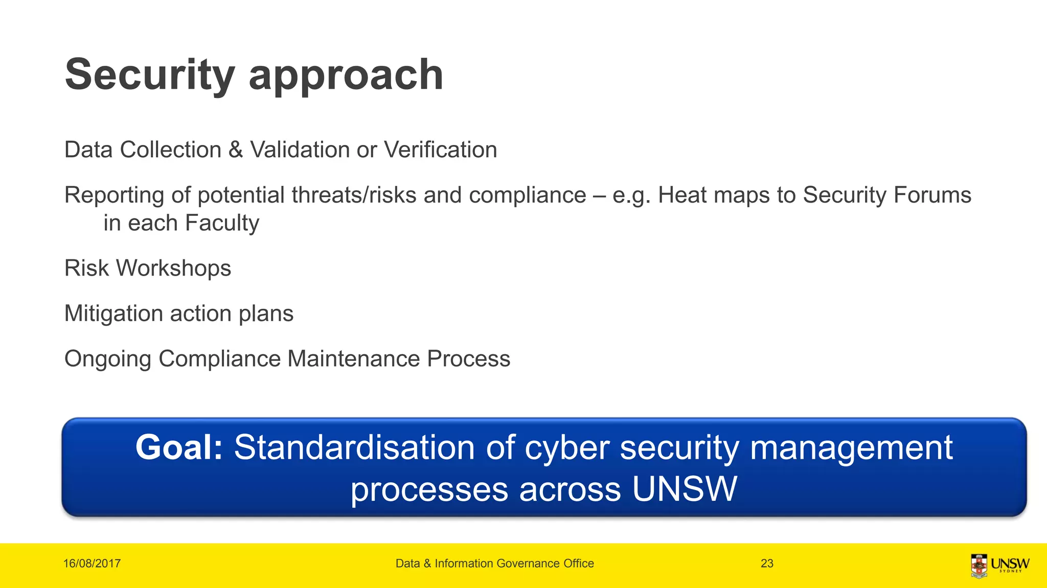 Implementing Data Governance & ISMS in a University | PDF