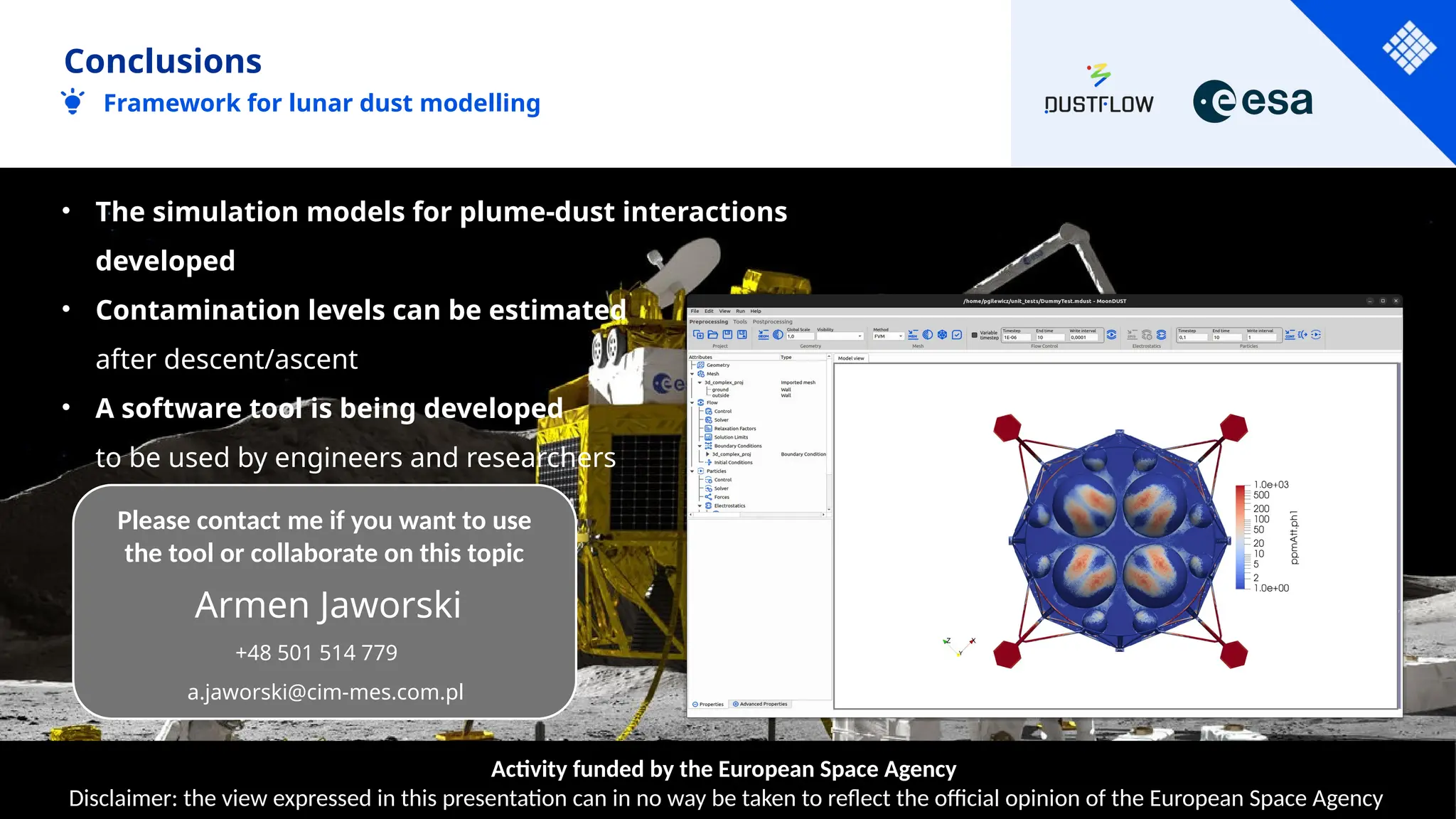 ISMSE 2024 Lunar dust simulation - plume regolith interaction | PPTX