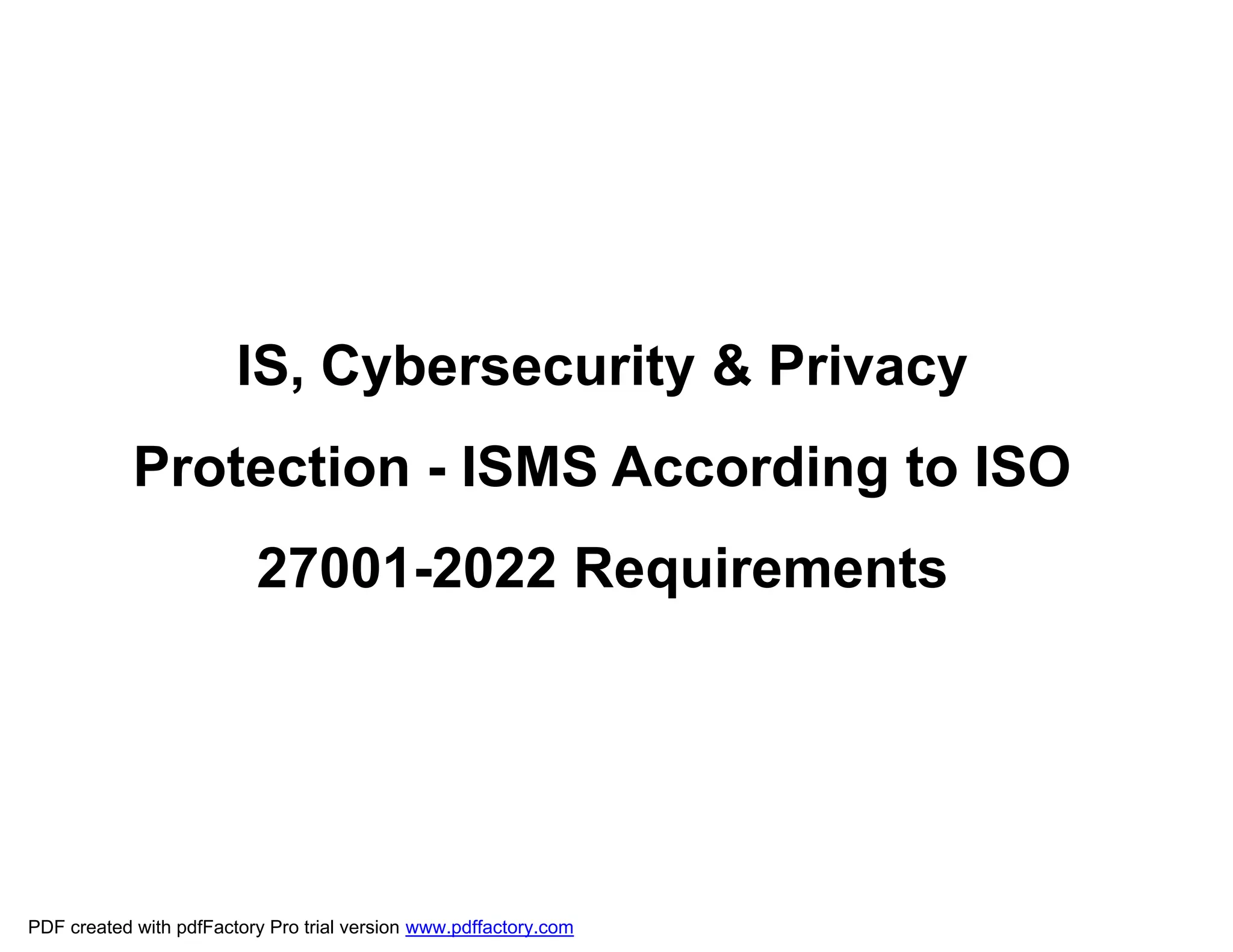 ISMS_of ISO 27001-2022-awareness training | PDF