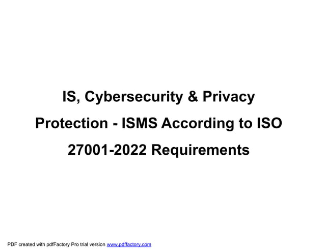 ISMS_of ISO 27001-2022-awareness training | PDF | Operating Systems ...