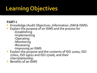 ISMS Part I | PPT | Information and Network Security | Computing