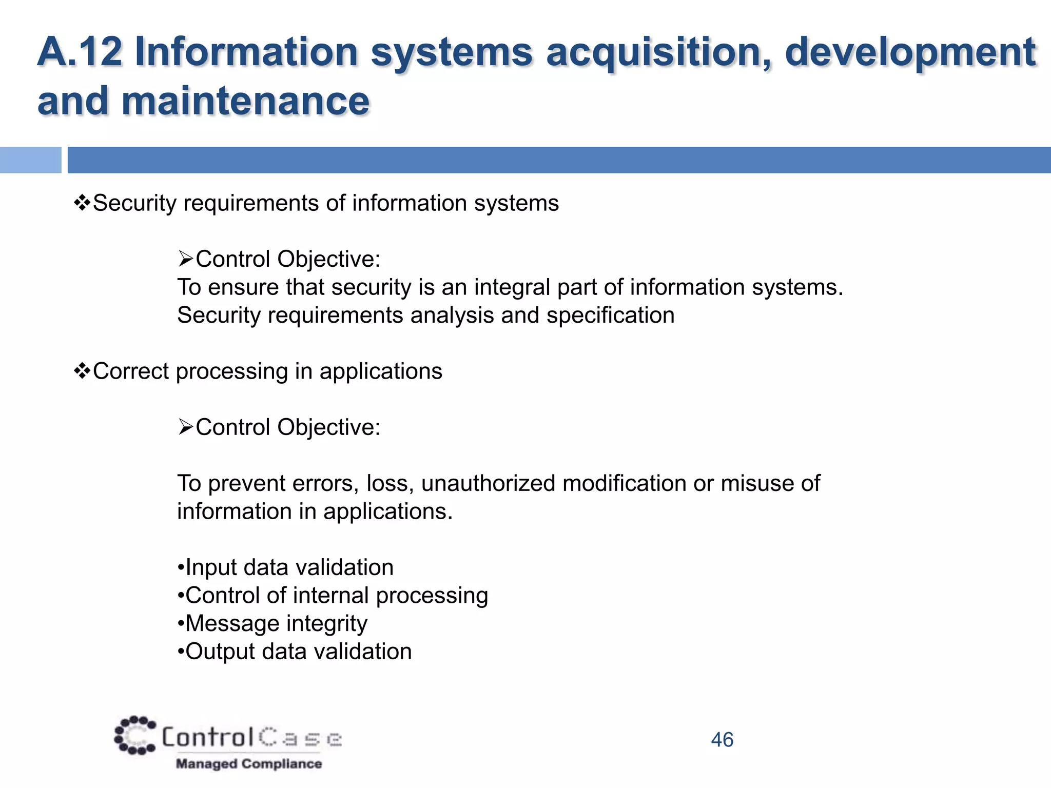 Information Security Management System ISO/IEC 27001:2005 | PPTX