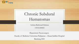 ISMT12 - Day 31 - Ambara - Chronic Subdural Hematoma.pptx