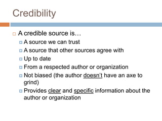 Is my source credible? | PPTX