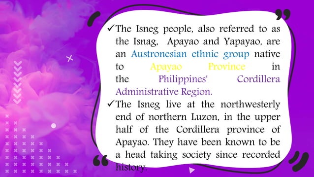 Isnag tribe | PPTX | Zoos & Aquariums | Attractions