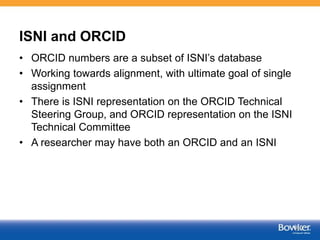 The International Standard Name Identifier (ISNI): A Close Look, with ...