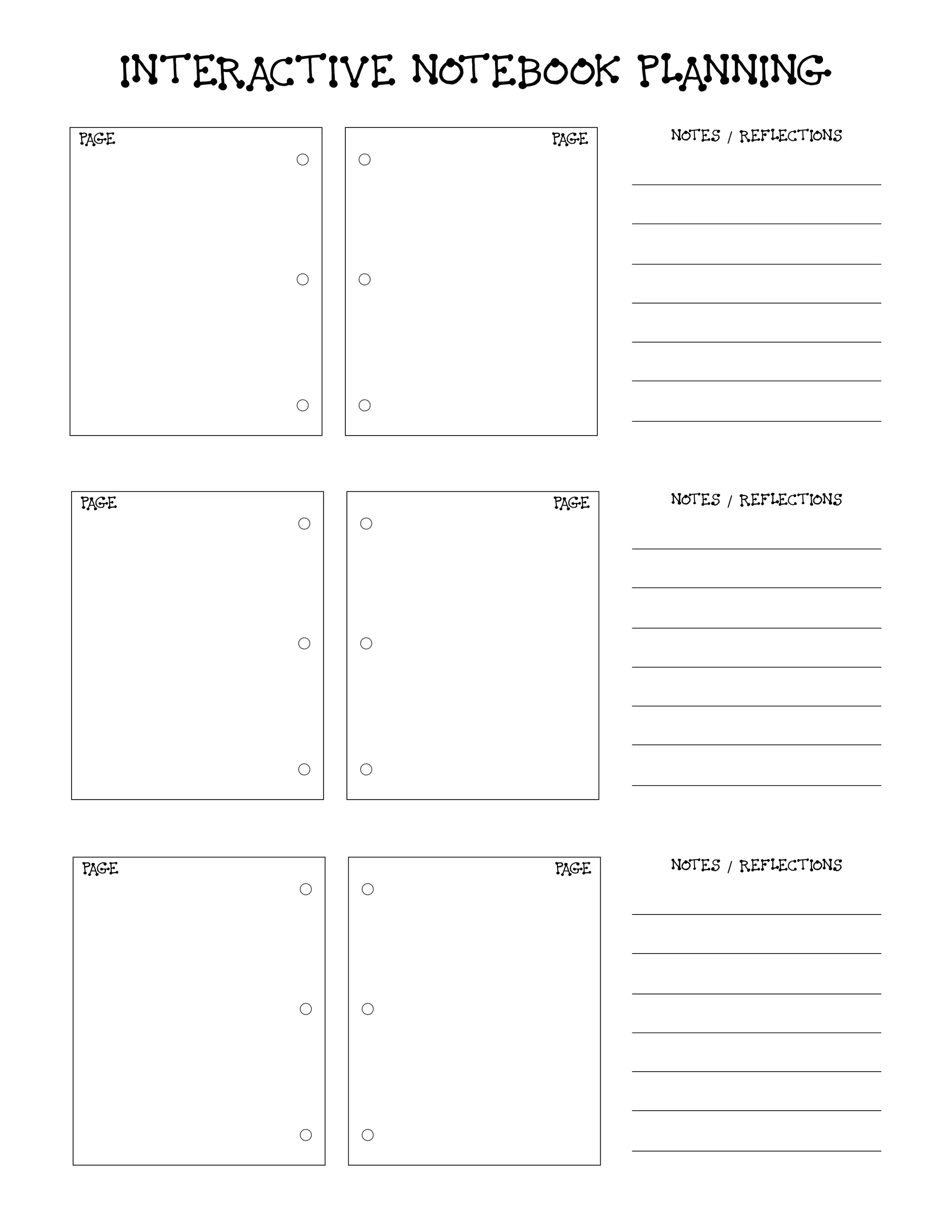 Interactive Notebook Teacher Planner | PDF