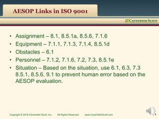 Struggling Against Nature - Preventing Human Error in the new ISO 9001 ...