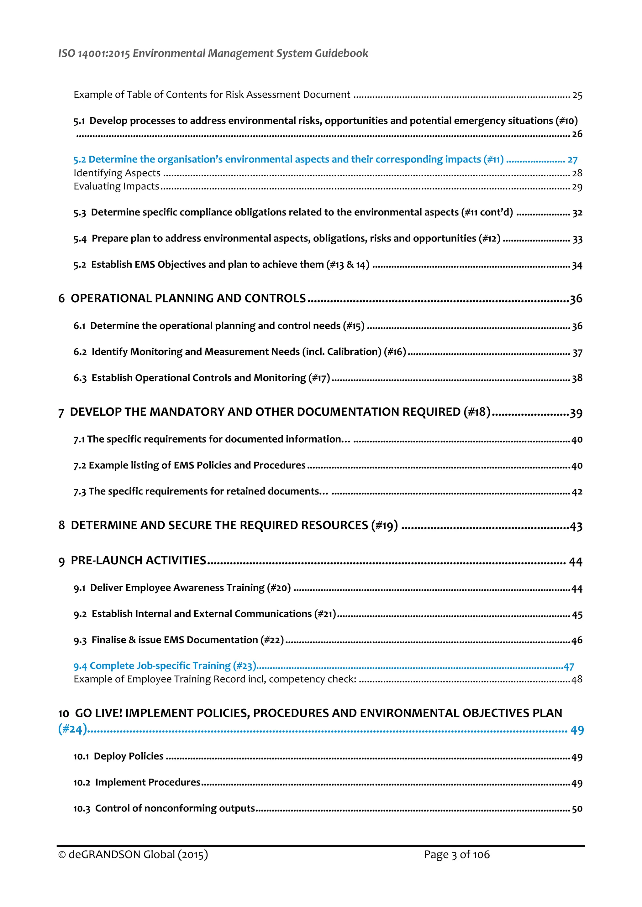 ISO 14001 Implementation Guide for Environmental Management Systems ...
