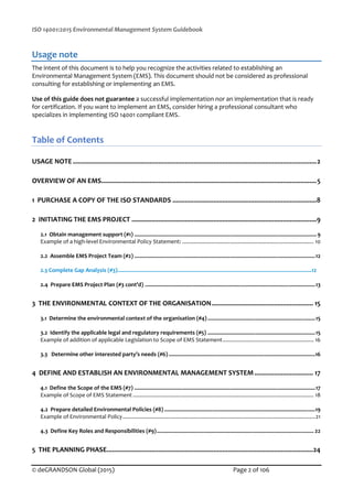 ISO 14001 Implementation Guide for Environmental Management Systems ...