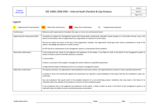 Iso 14001-ems-internal-audit-checklist-example ok | PDF