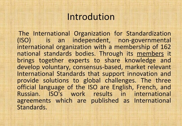 Iso presentation | PPT