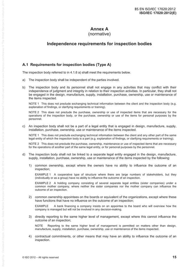 ISO - 17020 - 2012 - LE - Insp Bodies.pdf | Business Accounting ...