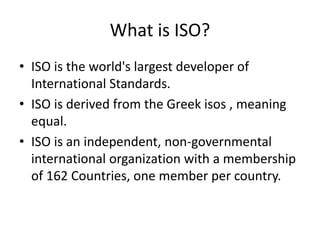 International Organization for Standardization | PPTX