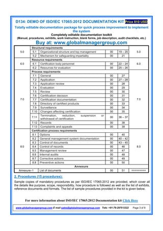 ISO 17065 Documents by Global Manager Group | PDF