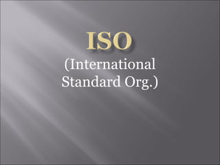 Iso | PPT