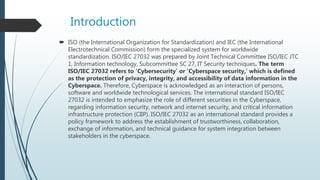 ISO/IEC 27032 – Guidelines For Cyber Security | PPTX | Internet Safety ...