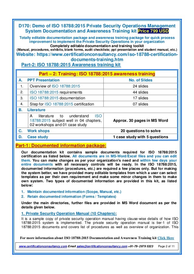 Iso 18788-documents | PDF