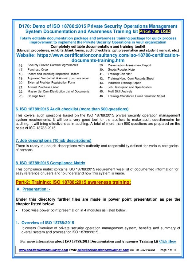 Iso 18788-documents | PDF