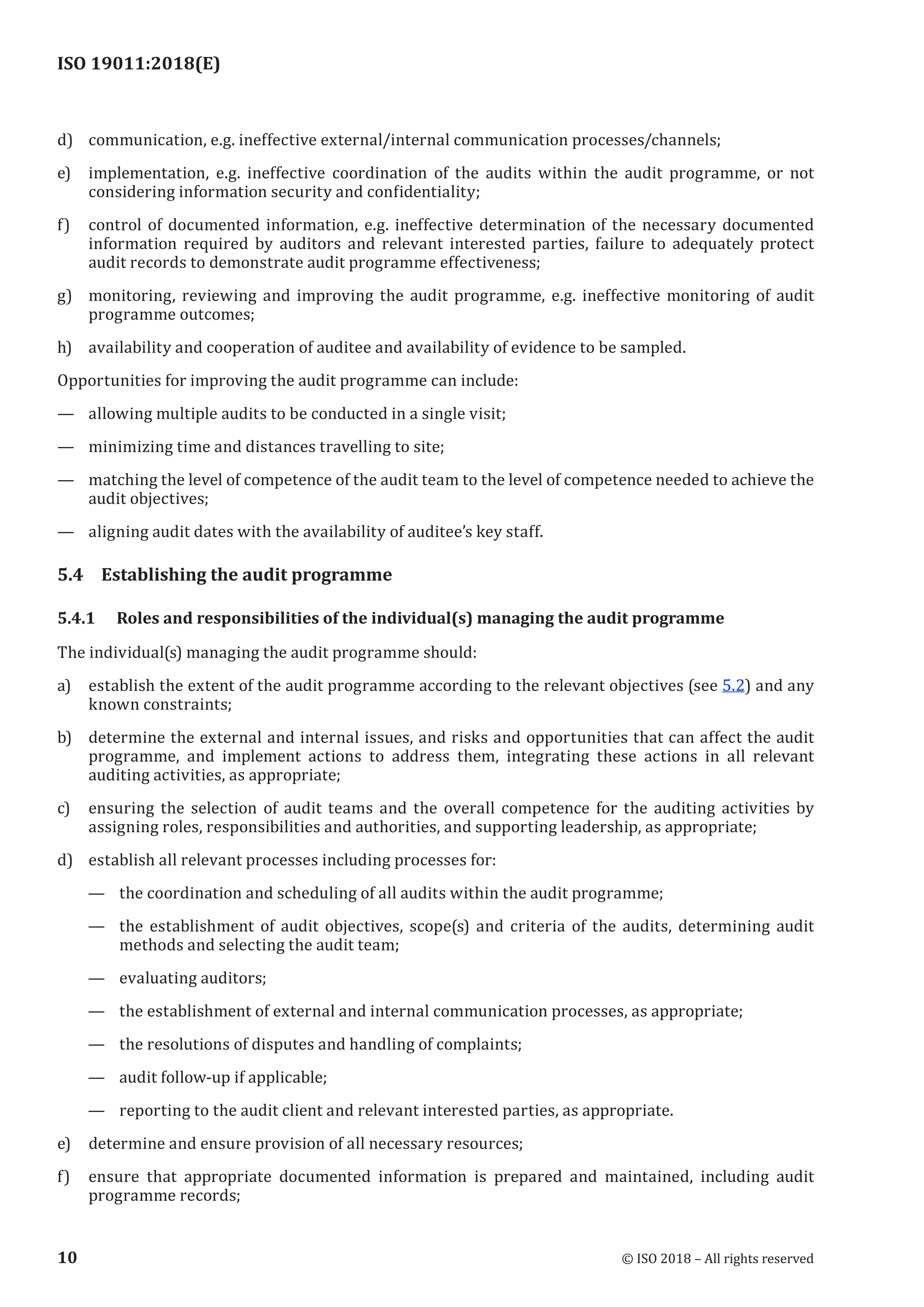 ISO-19011-2018 standard guidelines for managment system suditing | PDF