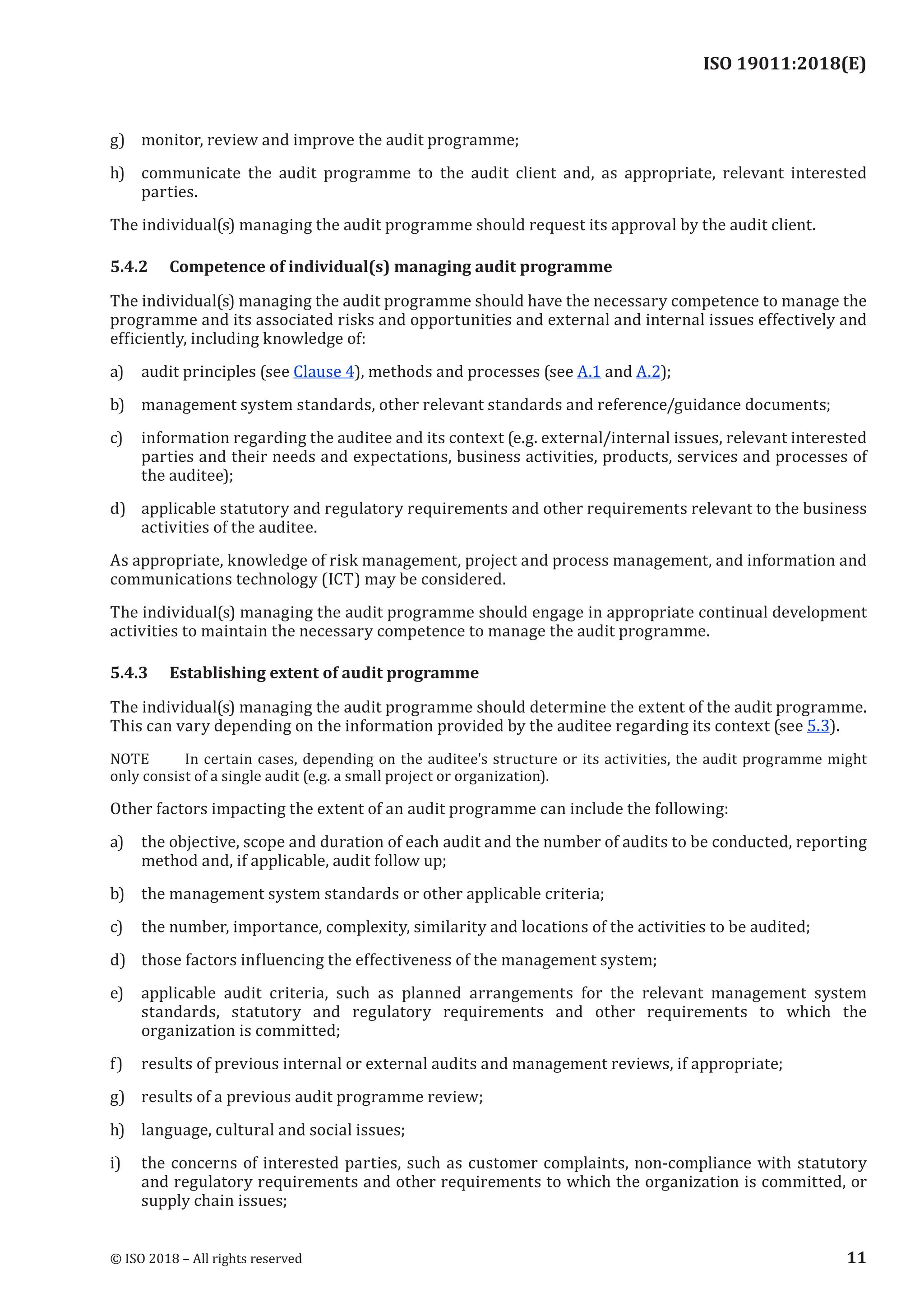 ISO-19011-2018 standard guidelines for managment system suditing | PDF