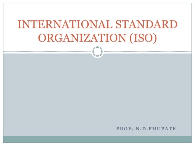 Iso | PPTX | Business | Business and Finance