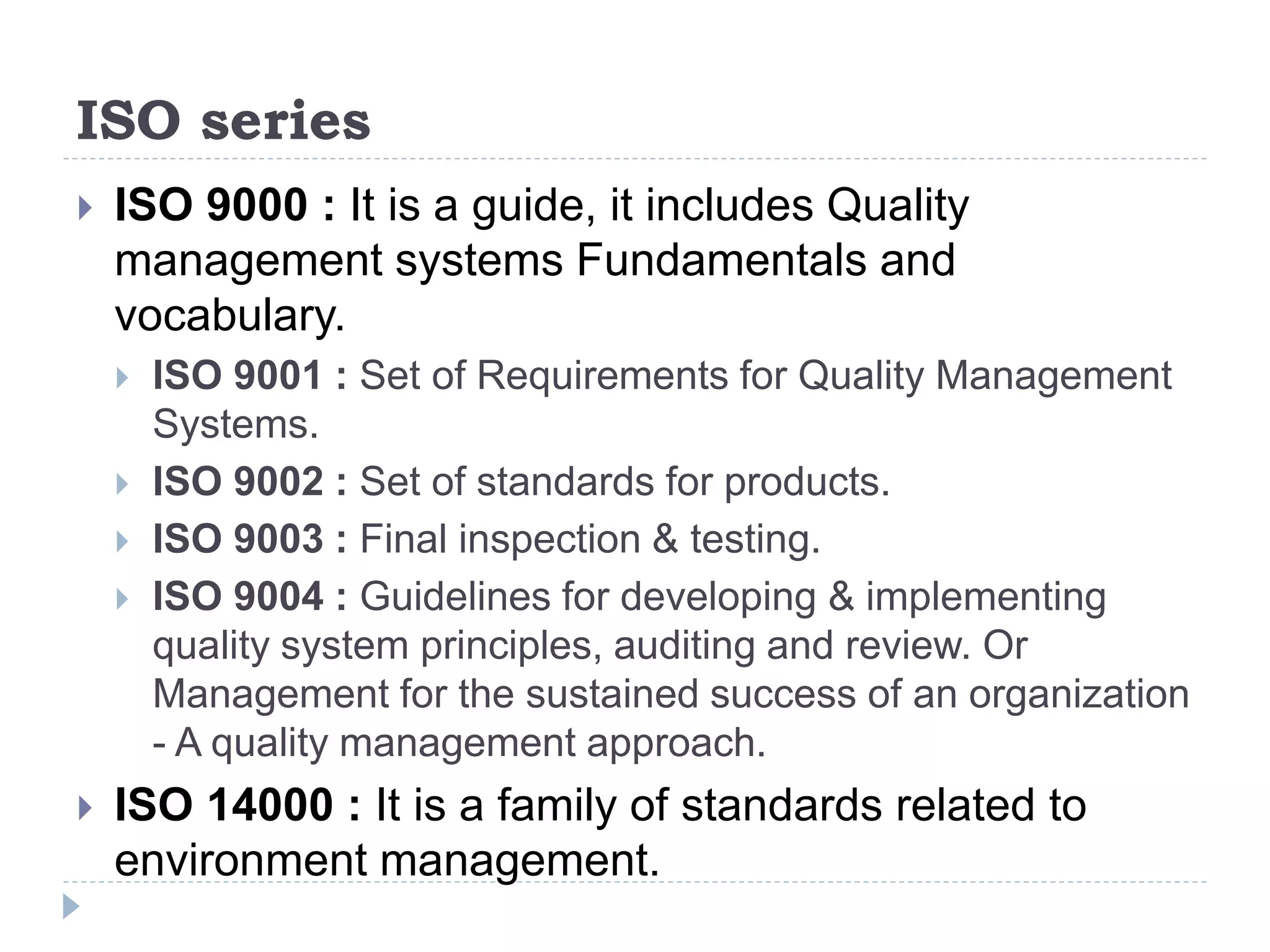 ISO INTERNATIONAL ORGANIZATION FOR STANDARDIZATION | PPTX