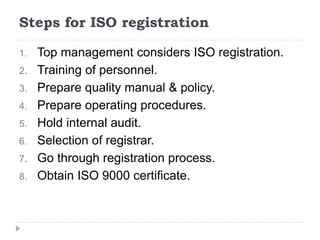 ISO INTERNATIONAL ORGANIZATION FOR STANDARDIZATION | PPTX