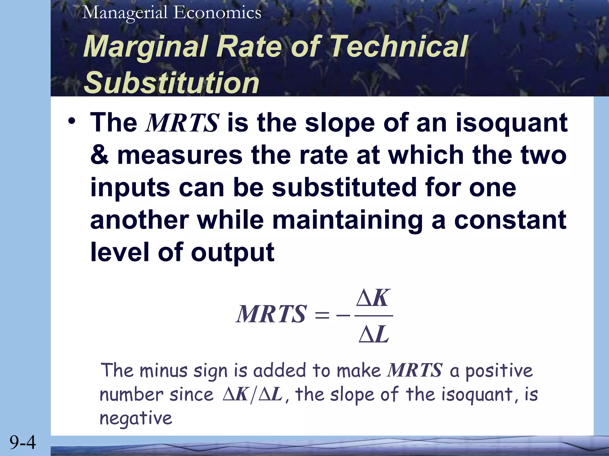 Iso quant managerial economics | PPT