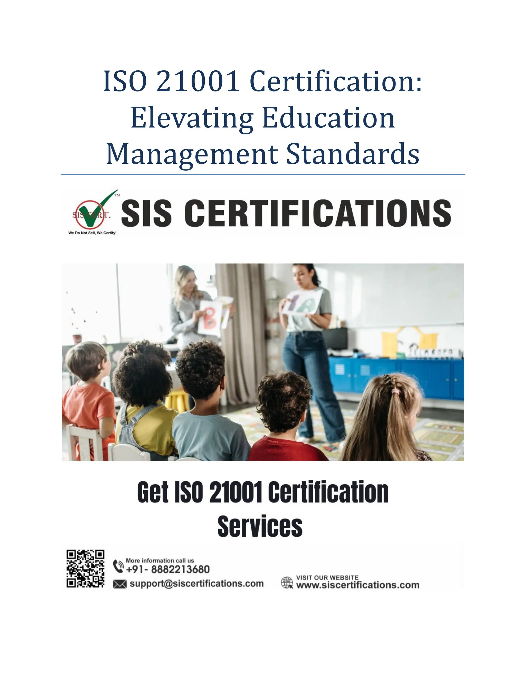 ISO 21001 Certification: Elevating Education Management Standards | PDF