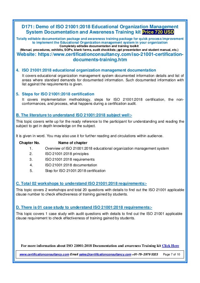 Iso 21001-documents | PDF
