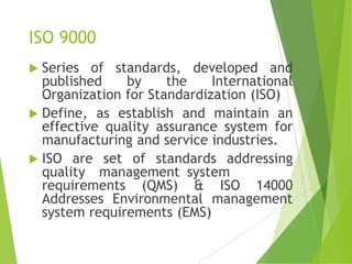 ISO 9000 & ISO 14000: pptx.............. | PPTX
