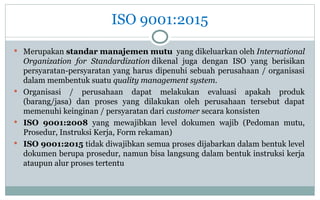 Jenis ISO atau Standart Management Mutu.ppt