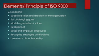 ISO 9000 & ISO14000: Overview, Benefits, Elements, steps for ...