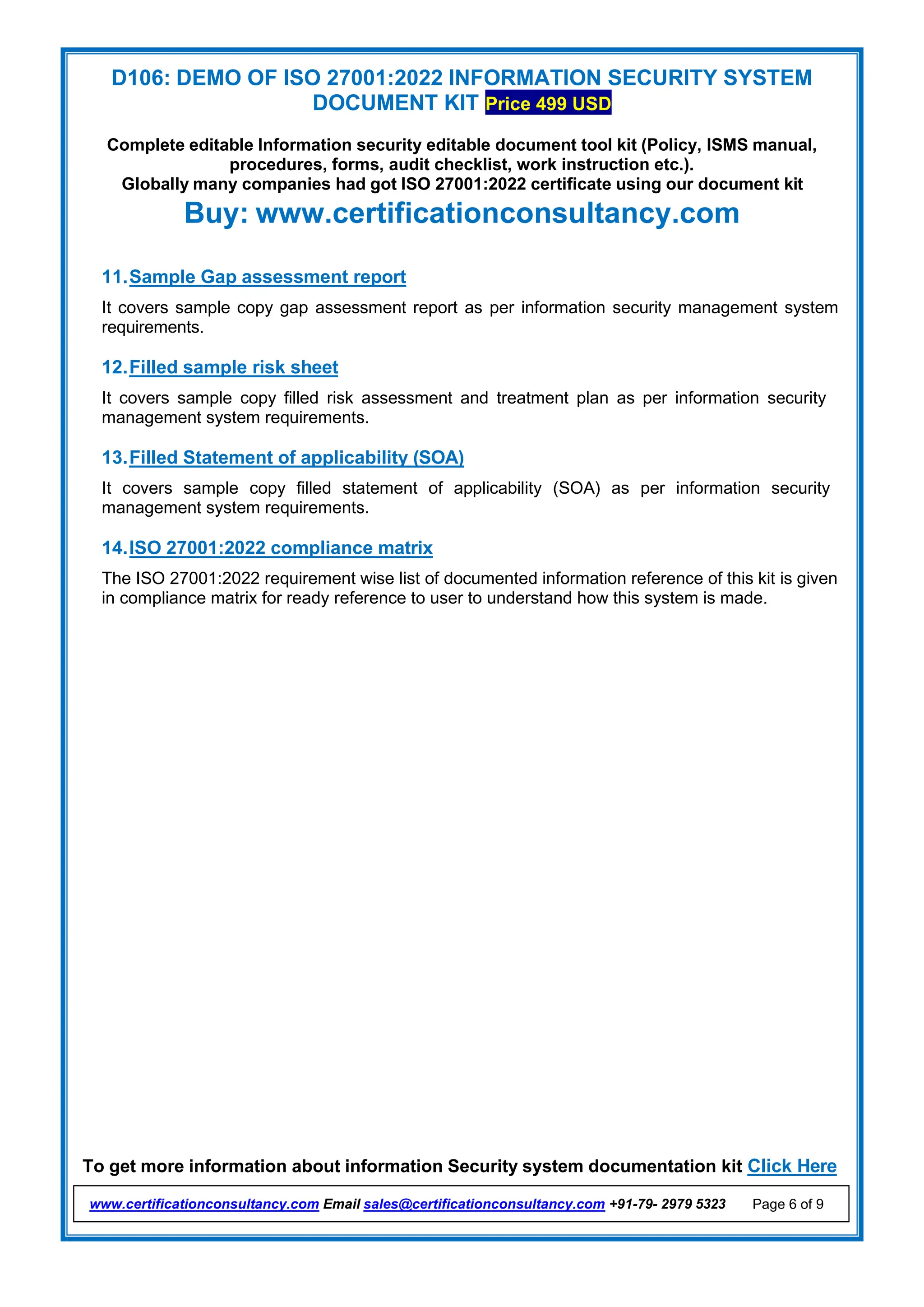 ISO 27001 2022 ISMS Documents-Manual, Checklist, Procedures | PDF