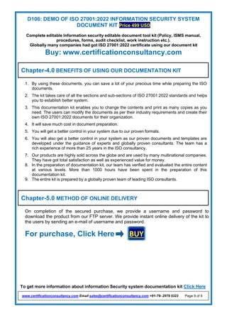 ISO 27001 2022 ISMS Documents-Manual, Checklist, Procedures | PDF