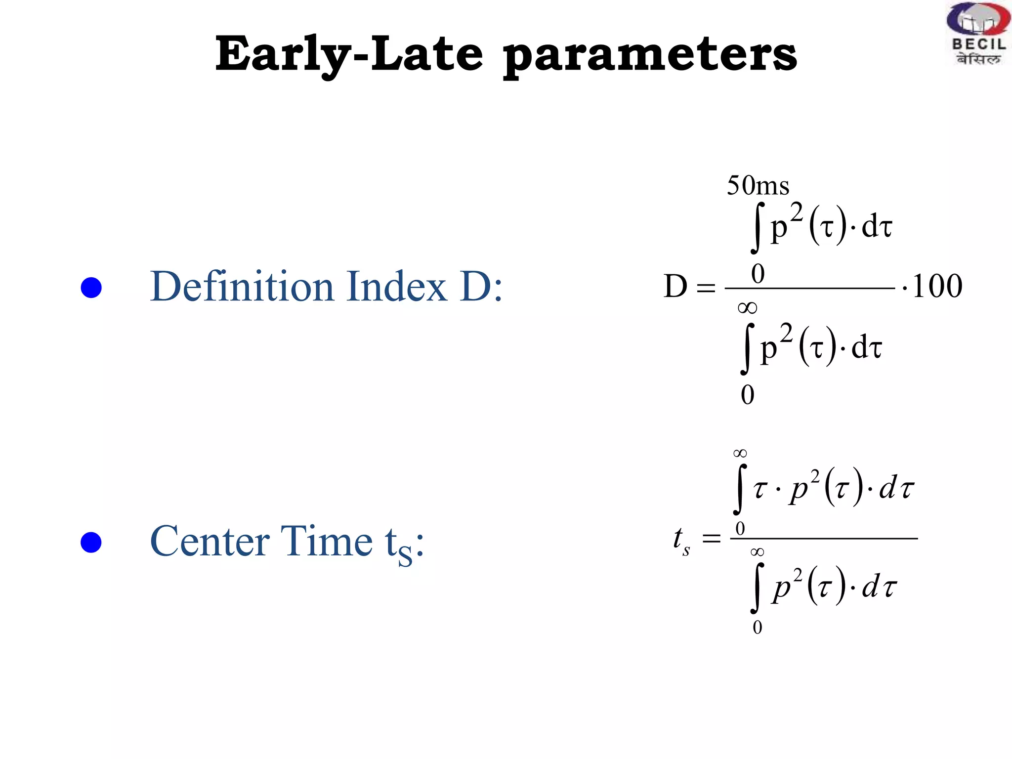 Iso 3382 standards for acoustic measurements | PPTX