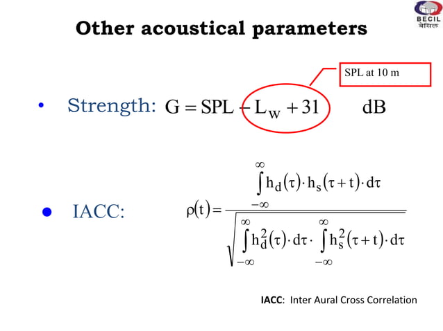 Iso 3382 standards for acoustic measurements | PPTX | Digital Audio ...