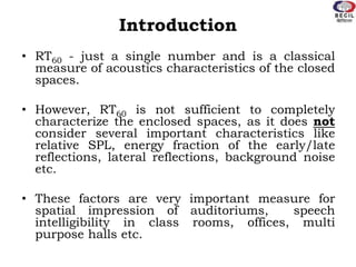 Iso 3382 standards for acoustic measurements | PPTX