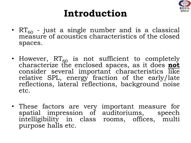 Iso 3382 standards for acoustic measurements | PPTX | Digital Audio ...