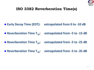 Iso 3382 standards for acoustic measurements | PPTX