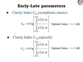 Iso 3382 standards for acoustic measurements | PPTX