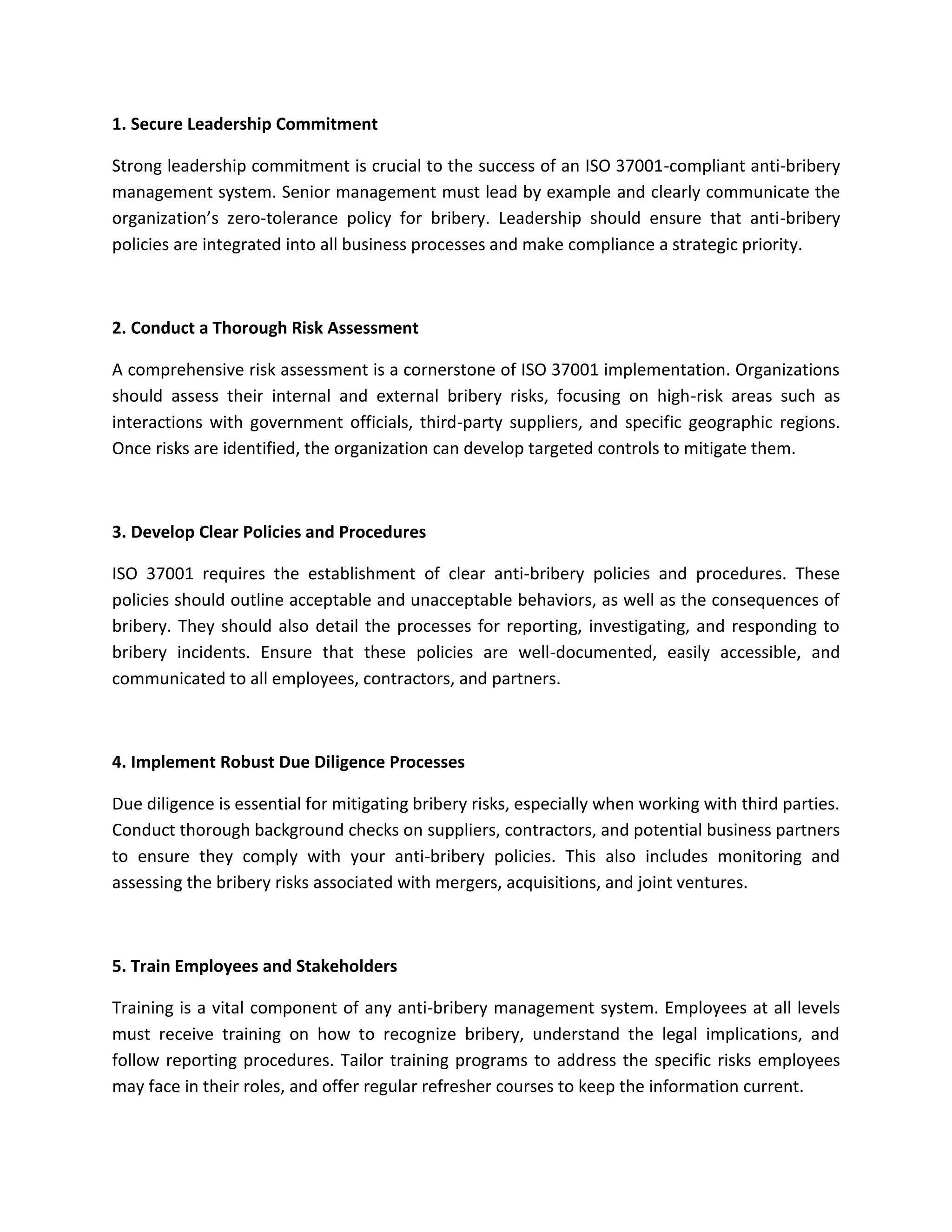 ISO 37001 Certification: Benefits, Challenges, and Best Practices for ...