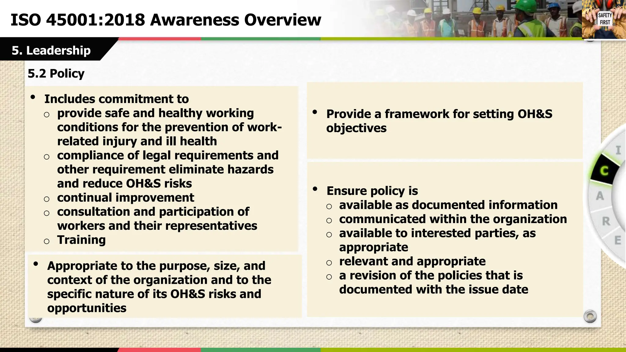 -occupational health and safety management system standard ...