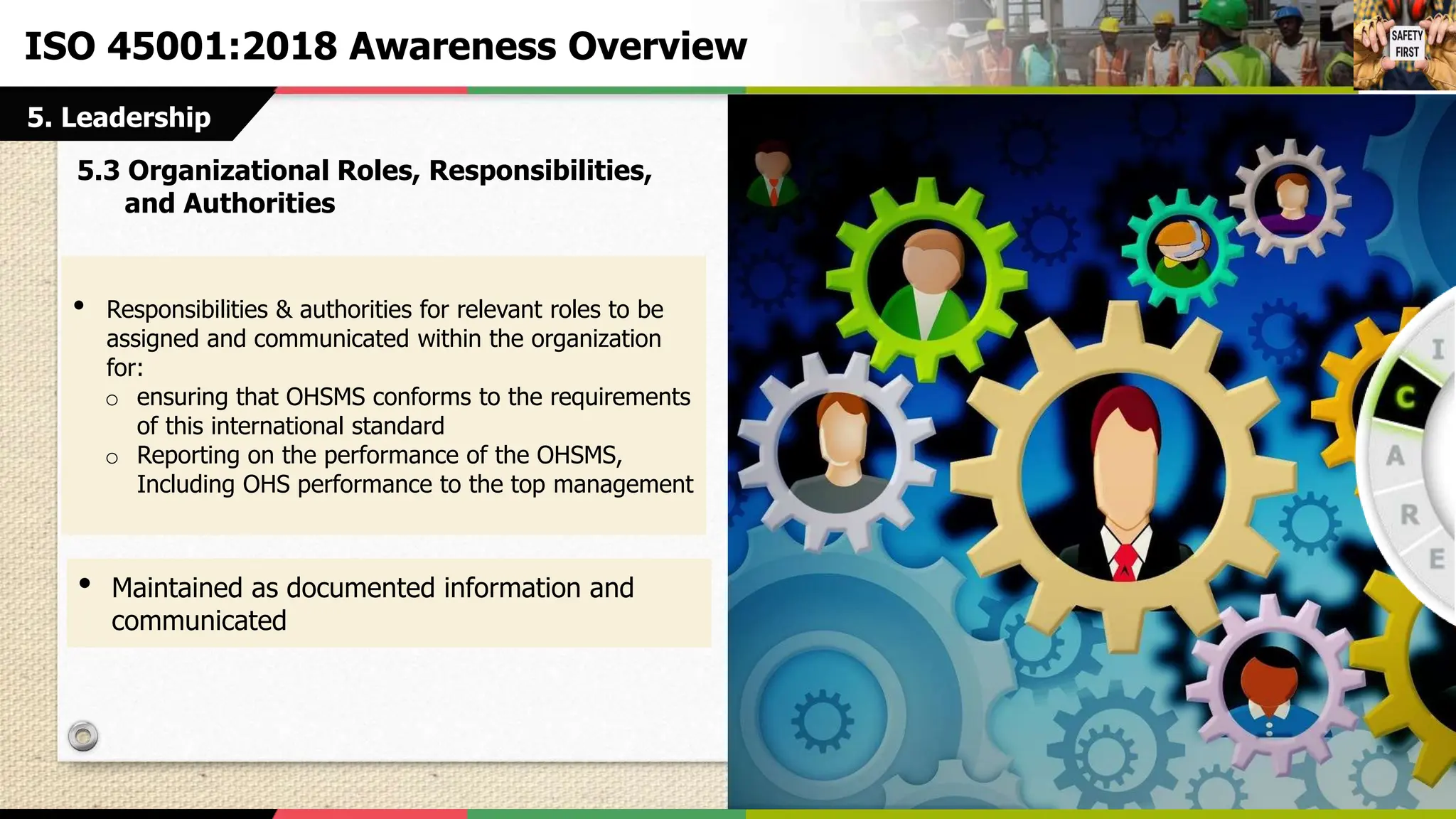 -occupational health and safety management system standard ...