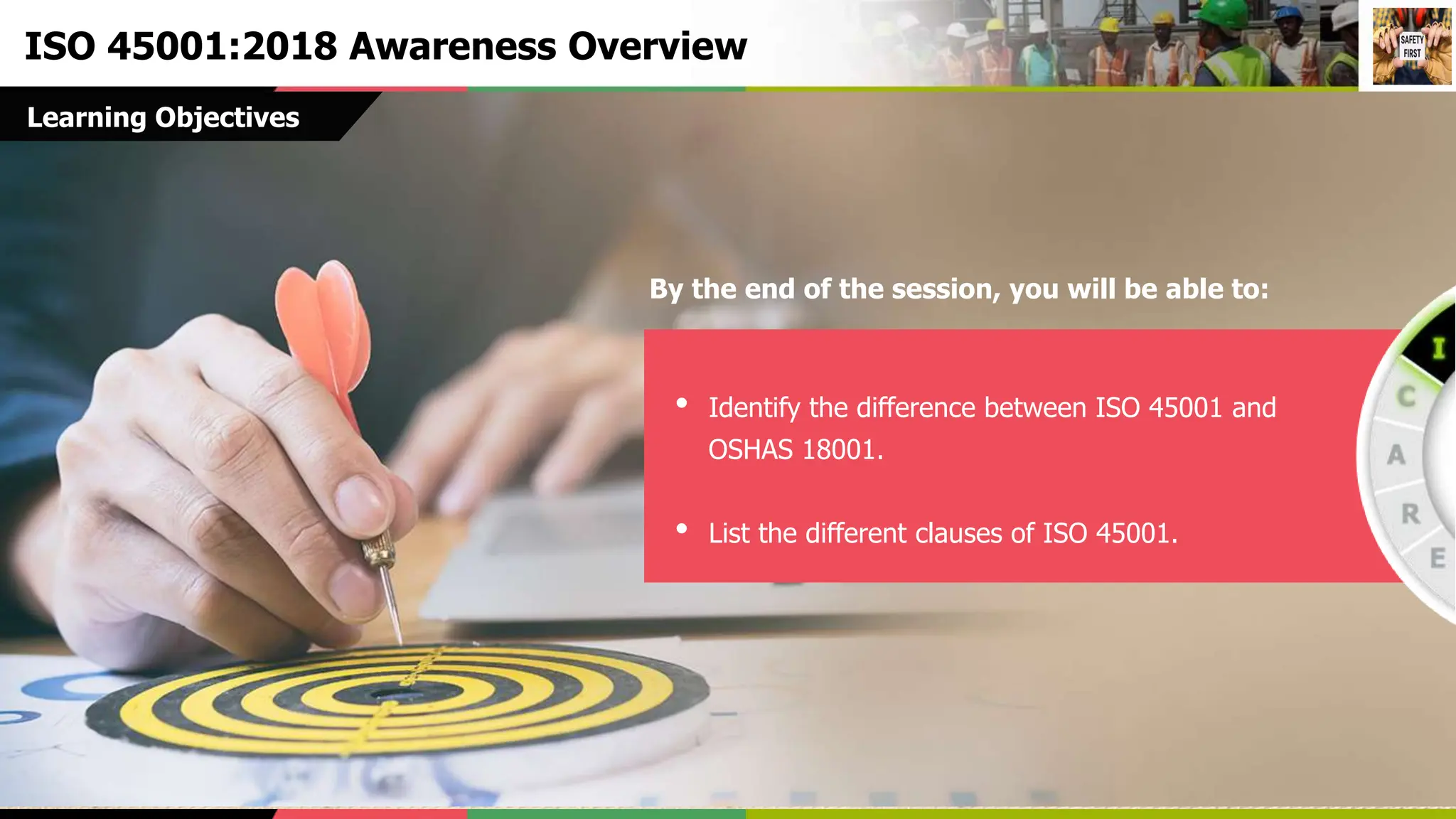 -occupational health and safety management system standard requirementISO-45001-2018 AWARENESS ...