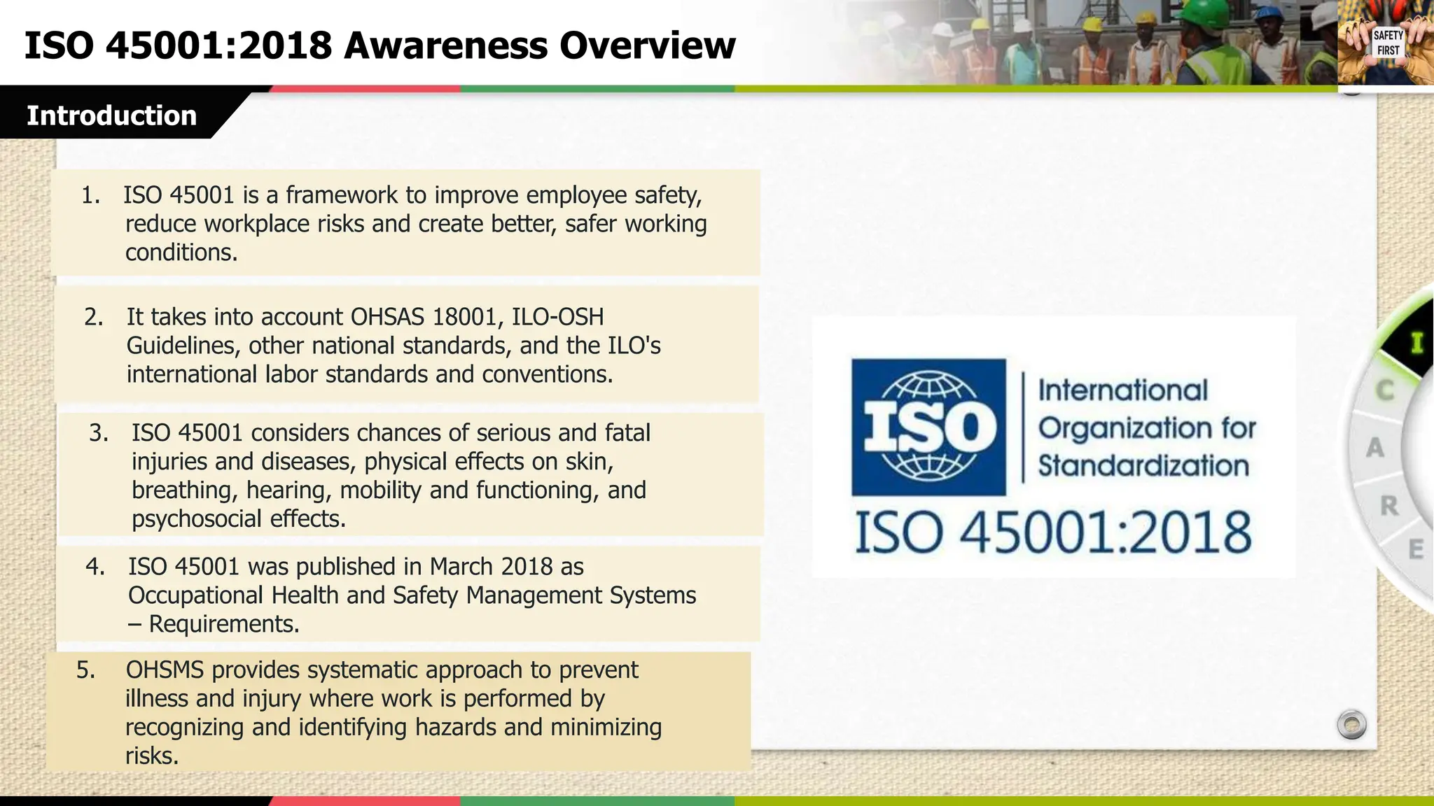 -occupational health and safety management system standard ...