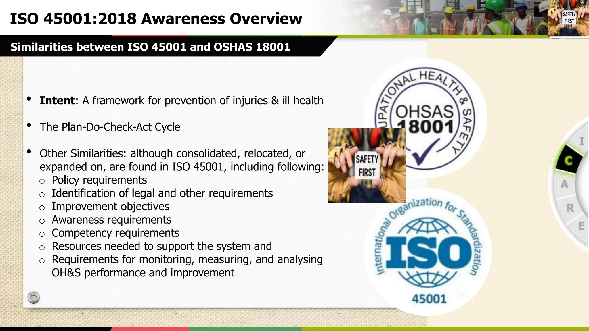 -occupational health and safety management system standard ...
