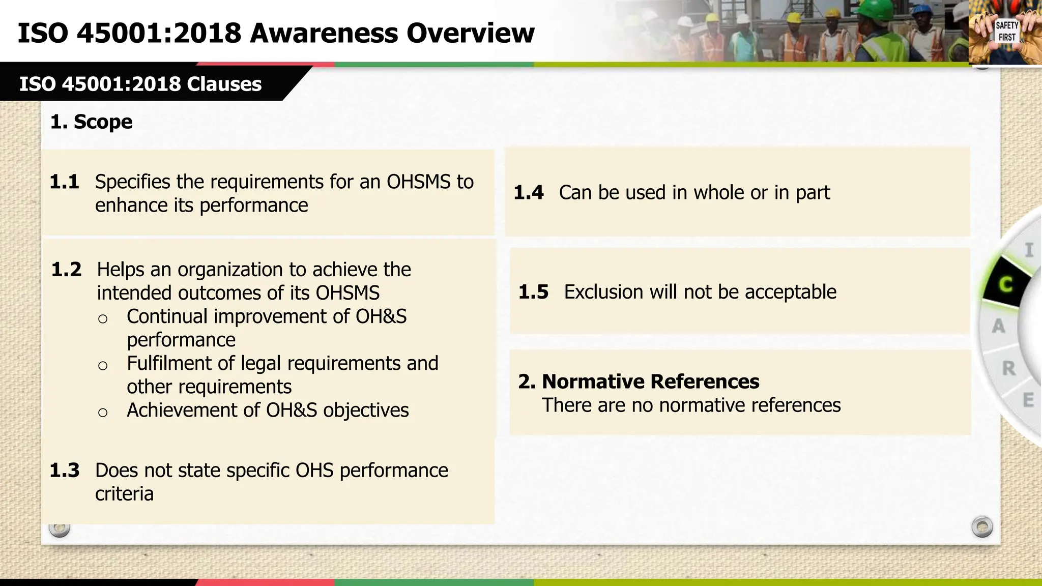 -occupational health and safety management system standard ...