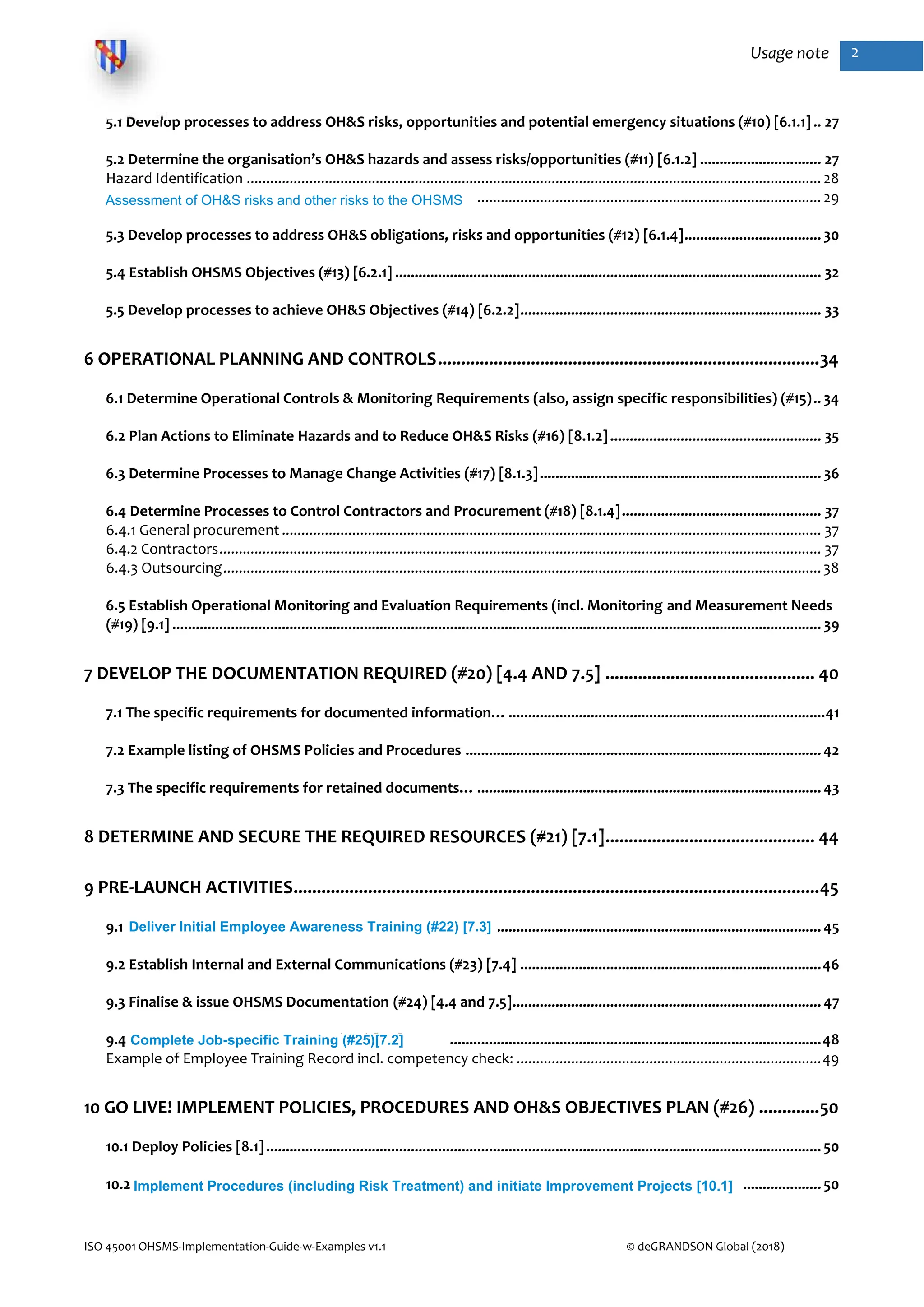 ISO 45001:2018 Implementation Guide for Occupational Health and Safety ...